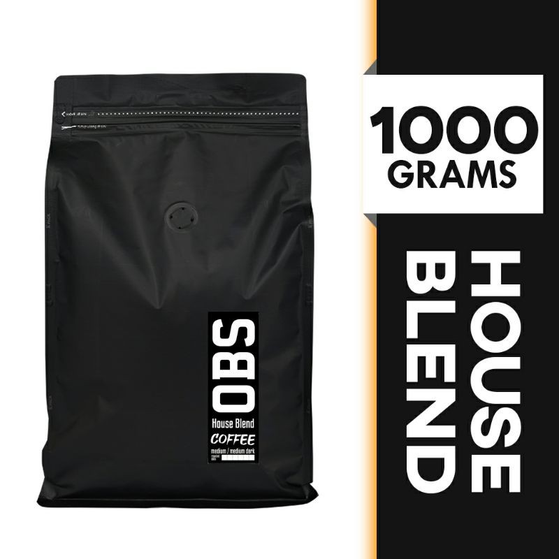 KOPI HOUSE BLEND 1 KG BIJI/BUBUK | ARABIKA ROBUSTA 1kg | OBS Coffee ...
