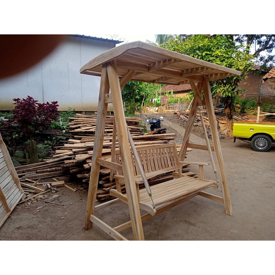 Jual Ayunan minimalis kayu jati mentahan | Shopee Indonesia