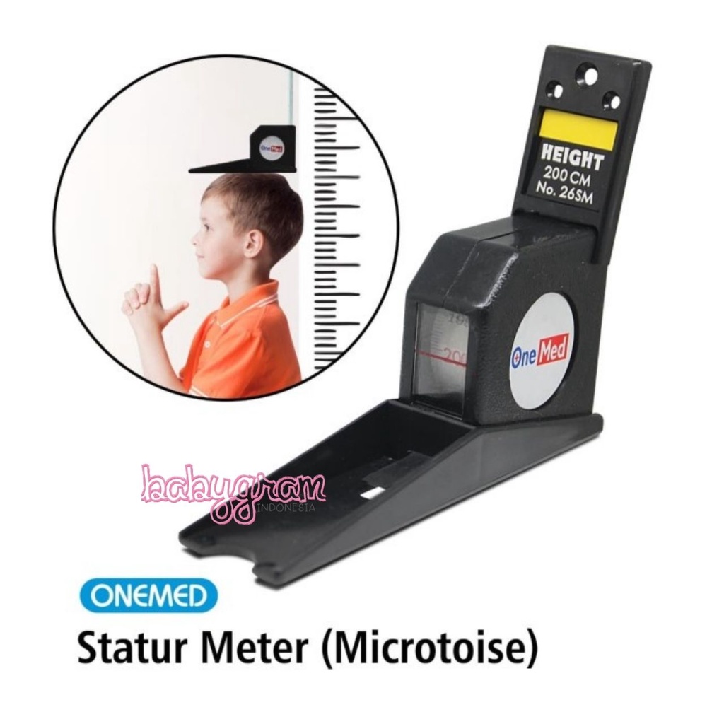 Jual Onemed Stature Meter Alat Pengukur Tinggi Badan One Med 2 meter ...