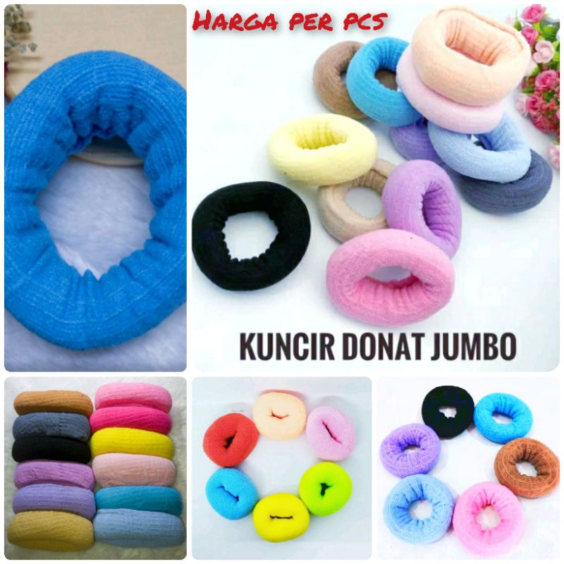 Jual kunciran rambut donat jumbo / per pcs | Shopee Indonesia