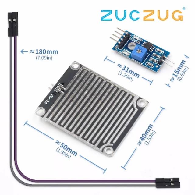 Jual Raindrops Detection Sensor Module Sensor Hujan Arduino Uno Nano Mega Shopee Indonesia