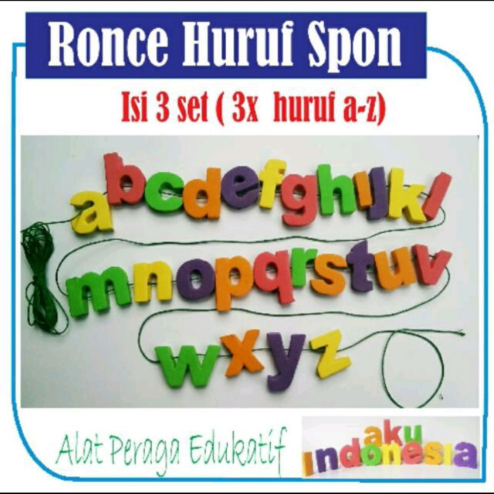 Jual Meronce Huruf Kecil Spon (3 set) | Shopee Indonesia