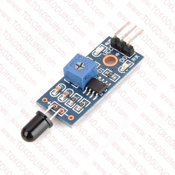 Jual 1 CH IR FLAME SENSOR 1 CHANNEL SENSOR API ARDUINO, FIRE FIGHTER ...