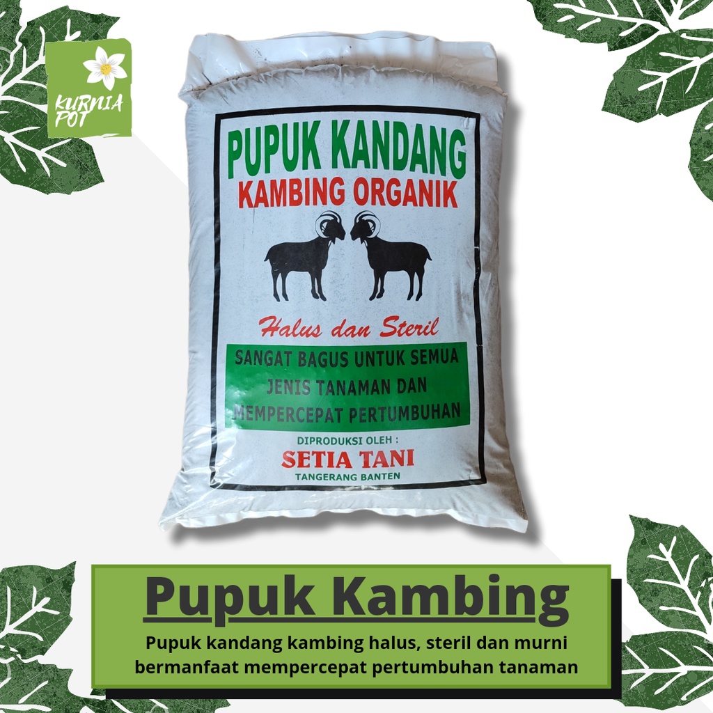Jual Pupuk KANDANG KAMBING media tanam organik halus steril penyubur ...