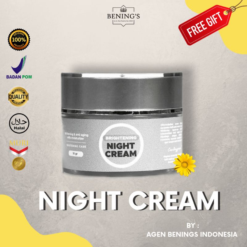 Jual NIGHT CREAM BENINGS INDONESIA /NIGHT CREAM KLINIK BENINGS ...