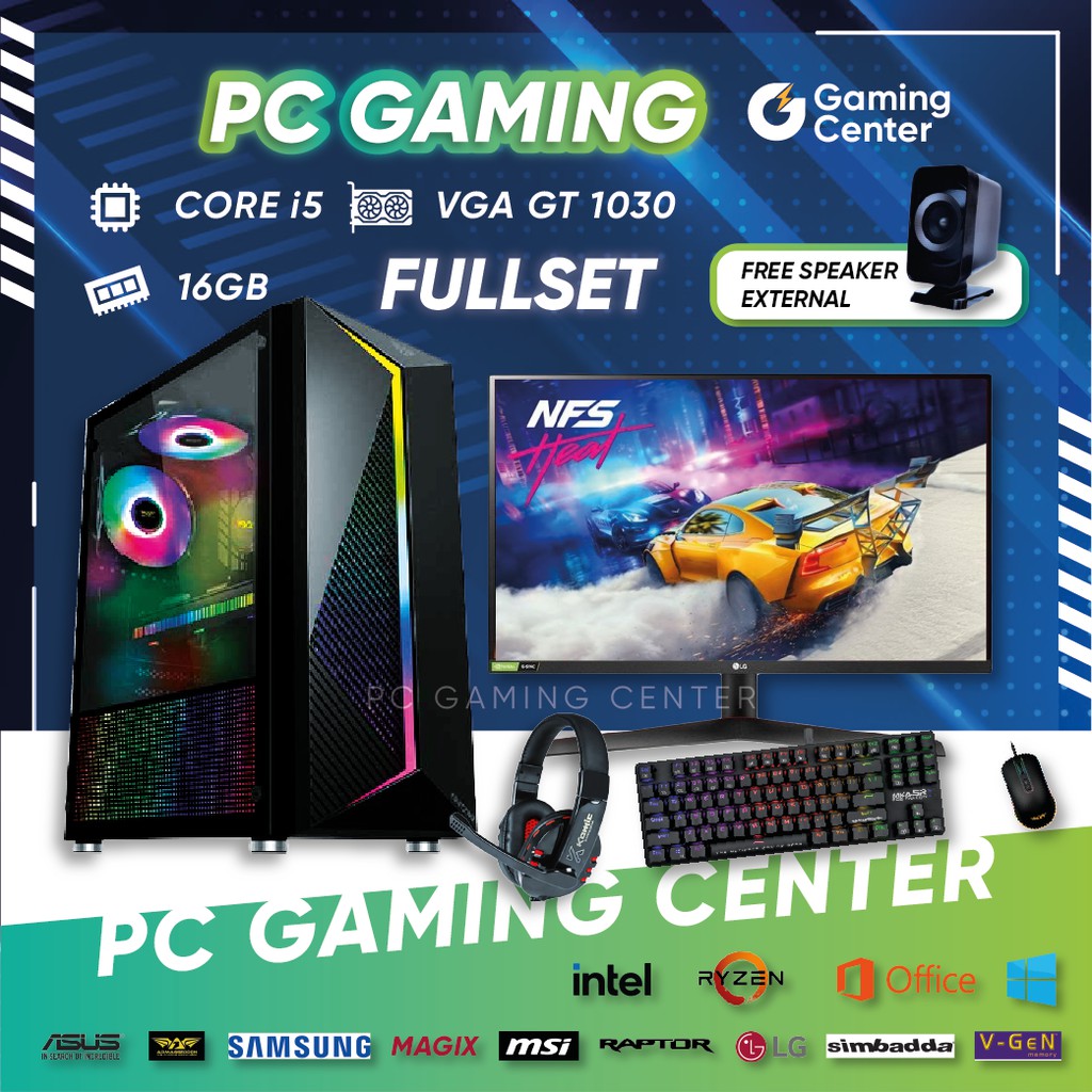 Jual PC GAMING RAKITAN FULLSET CORE i5 RAM 16GB VGA GT 1030 HDD 1TB KOMPUTER GAMING RAKITAN ...