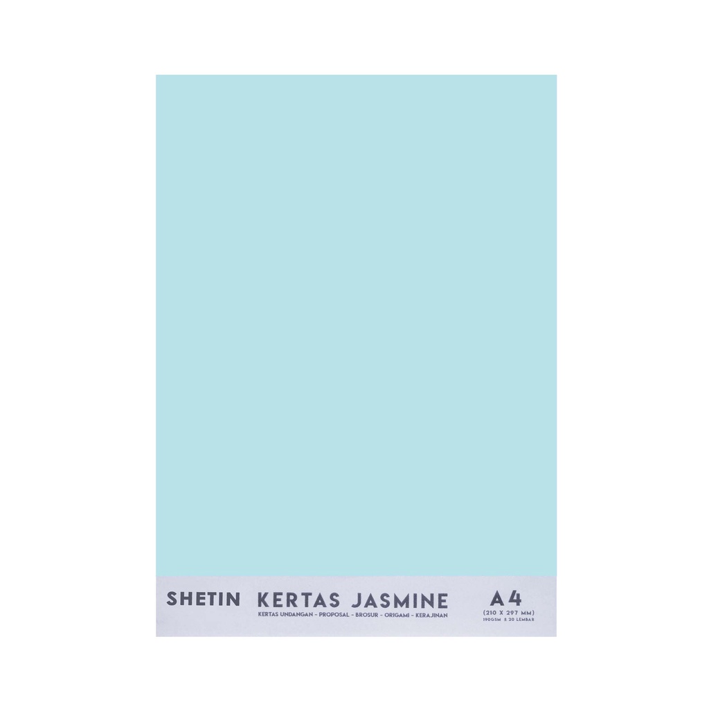 Jual Shetin Kertas Jasmine A4 Biru Muda 200 Gsm Paper Flower Undangan ...