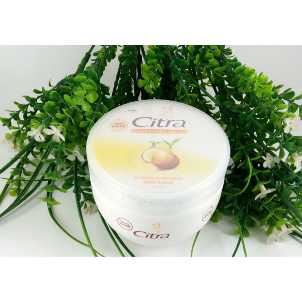 Jual CITRA BODY SCRUB LULUR NATURAL WHITE 200ML | Shopee Indonesia