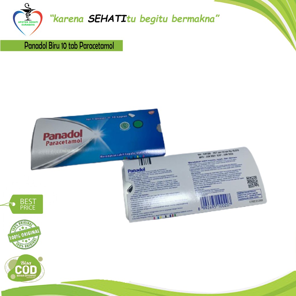 Jual PANADOL TAB 500MG OBAT PANAS DEMAM PUSING ANTIPIRETIK | Shopee ...