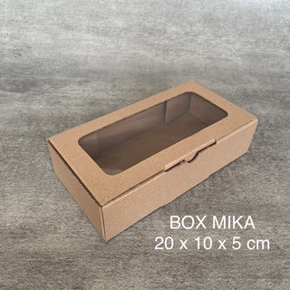Jual BOX MIKA 20x10x5 cm kardus die cut, untuk kue hampers gift box ...