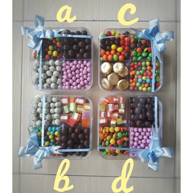 Jual Promo paket coklat parcel mix sekat 4 // coklat murah // coklat ...