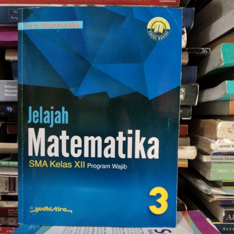 Jual buku matematika/ jelajah matematika kelas 12 XII 3 sma Yudhistira revisi program wajib ...