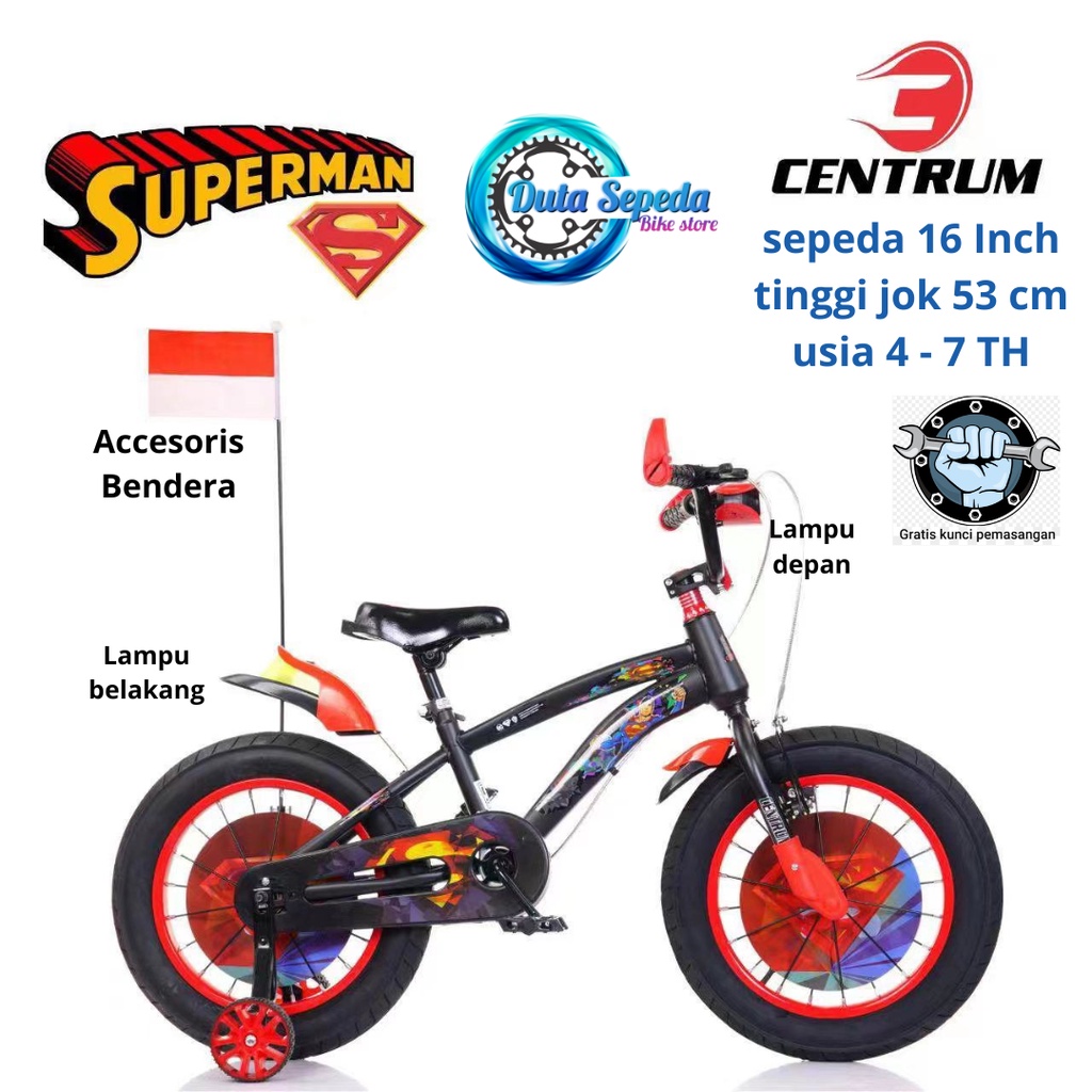 Jual sepeda anak laki laki BMX 16 inch ( 4 - 7 th ) Indonesia|Shopee ...