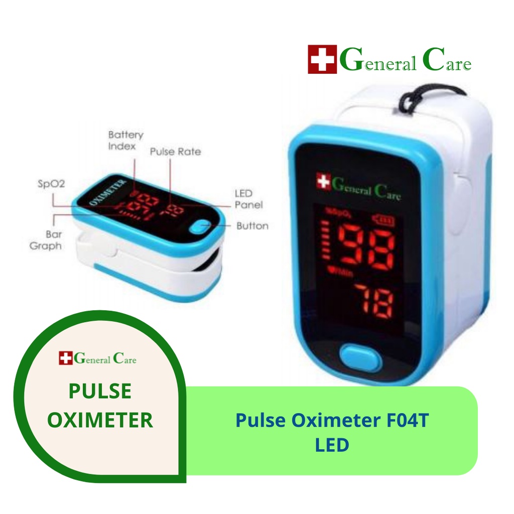 Jual Pulse oximeter LED Blue / Saturasi oksigen - GENERAL CARE | Shopee ...