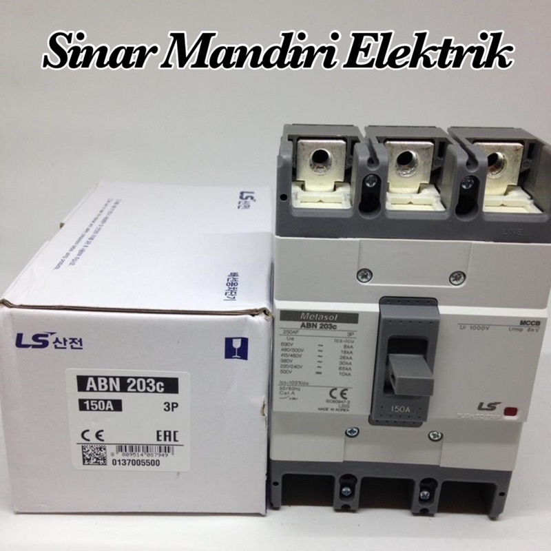 Jual MCCB 3P 150A LS Type ABN-203c / 30KA | Shopee Indonesia