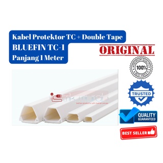 Jual BLUEFIN Kabel Duct TC-1 Protector Pelindung Kabel Ducting TC1 Putih Penutup Kabel 1M 1Meter ...