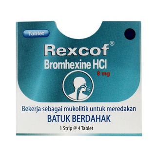 Jual Rexcof Strip Isi 4 tablet /Rexcof/ Batuk Berdahak / Obat Batuk ...