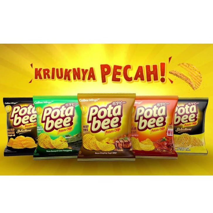 Jual Potabee keripik kentang 68g all | Shopee Indonesia