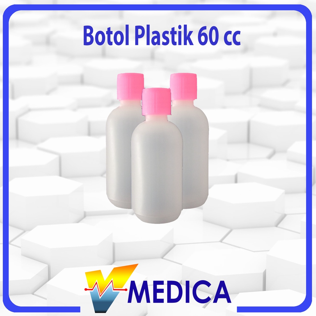 Jual Botol Plastik Tutup Merah / Botol Plastik Tutup Pink / Botol Obat ...