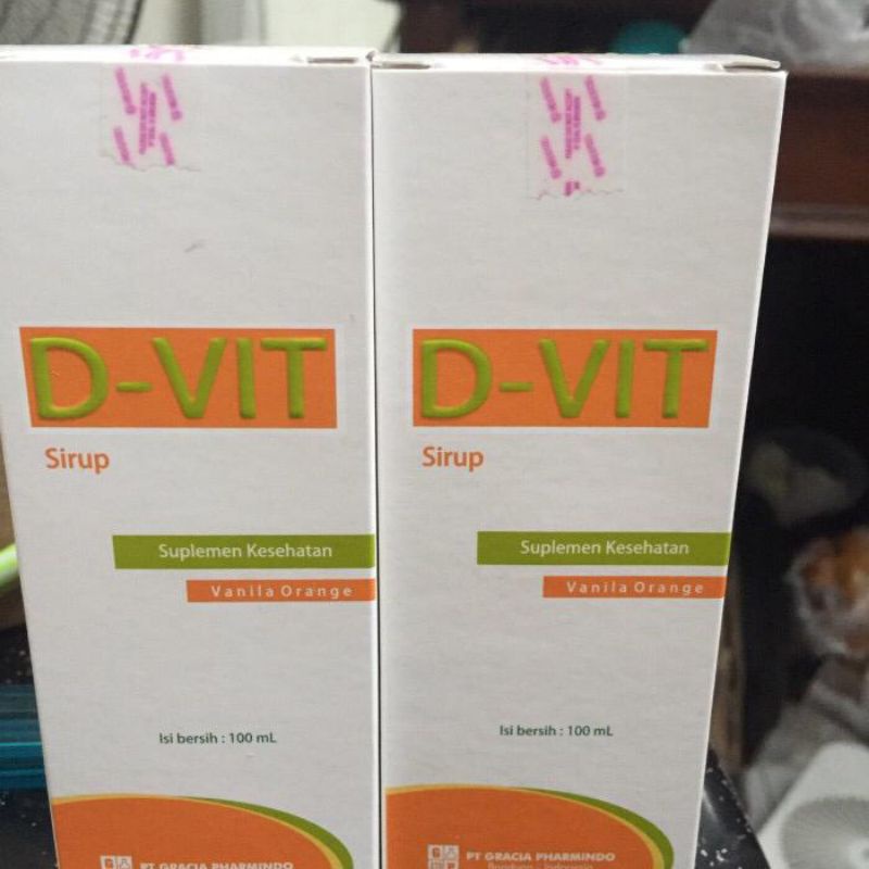 Jual D-VIT Syrup 100 ml rasa vanilla orange | Shopee Indonesia