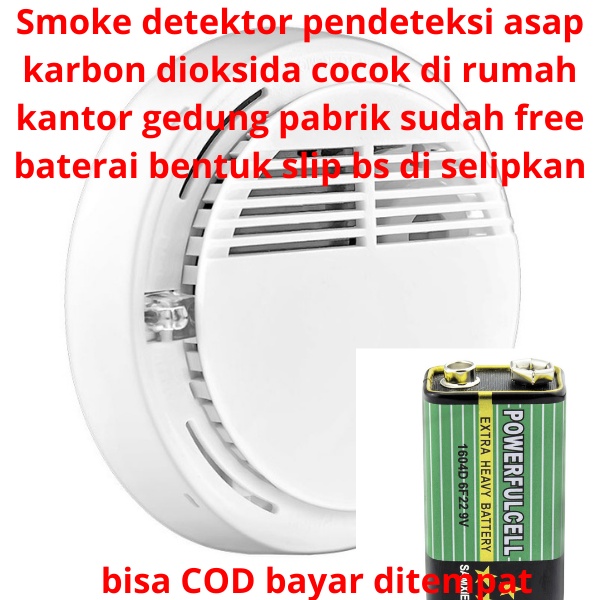 Jual Smoke detektor pendeteksi asap karbon dioksida cocok di rumah ...