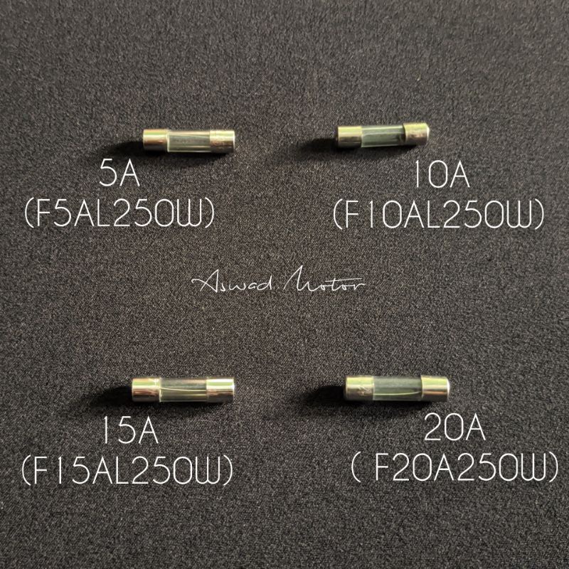 Jual Sikring Tabung 5A 10A 15A 20A / Sikring Kaca Tabung 5, 10, 15, 20 ...