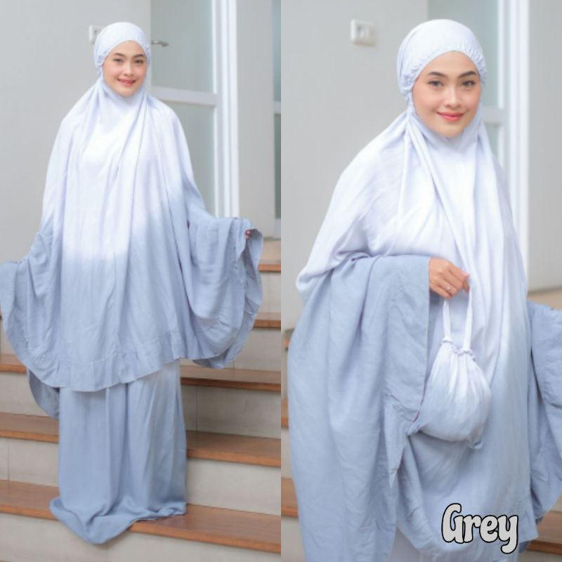 Jual mukena Bali jumbo tiedie/ mukena gradasi/ mukena pelangi Bali ...