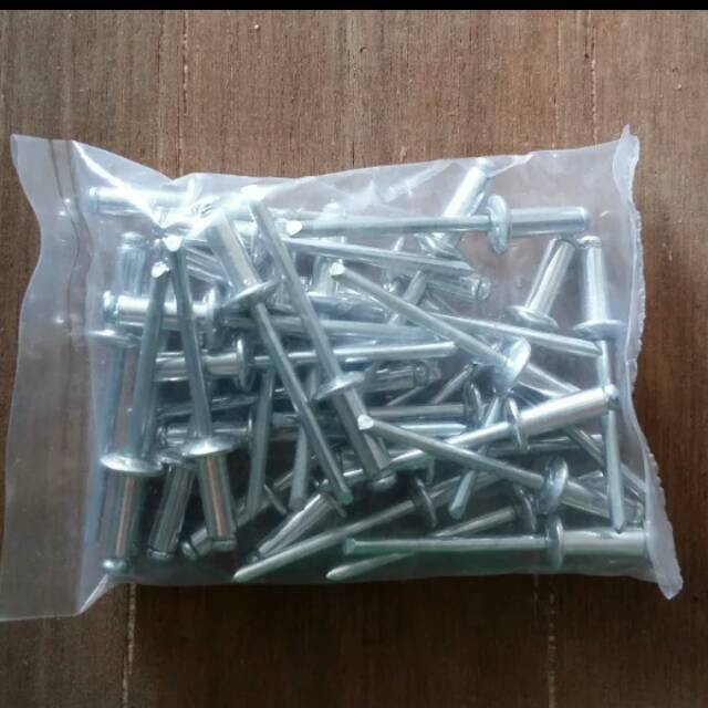 Jual Paku Rivet ukuran 4 x 11 mm. Dijual per bungkus isi 35 pcs ...
