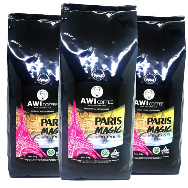 AWI KOPI PARIS MAGIC BLEND 1 Kg Biji | Roasted Coffee Beans | Arabica ...