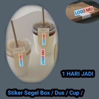 Jual Stiker segel cup minuman custom packaging packing cup box murah ...
