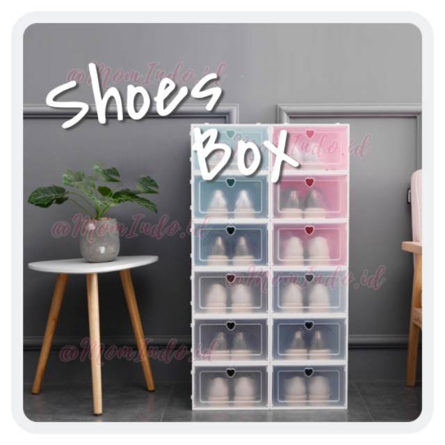 Kotak Box Sepatu Lipat Penyimpanan Sepatu Sandal Flip Shoe Storage ...