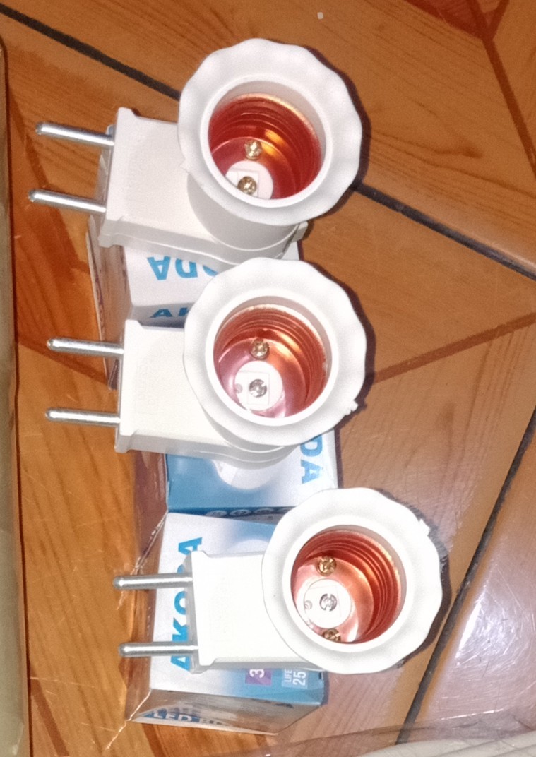 Satu set lengkap - Lampu Tidur LED Warna Putih plus Fitting Tempat ...