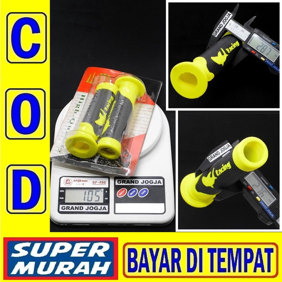 Jual KOM 3AK Handsgrip Racing KUNING BIRU Handspad Karet Stang Hand ...
