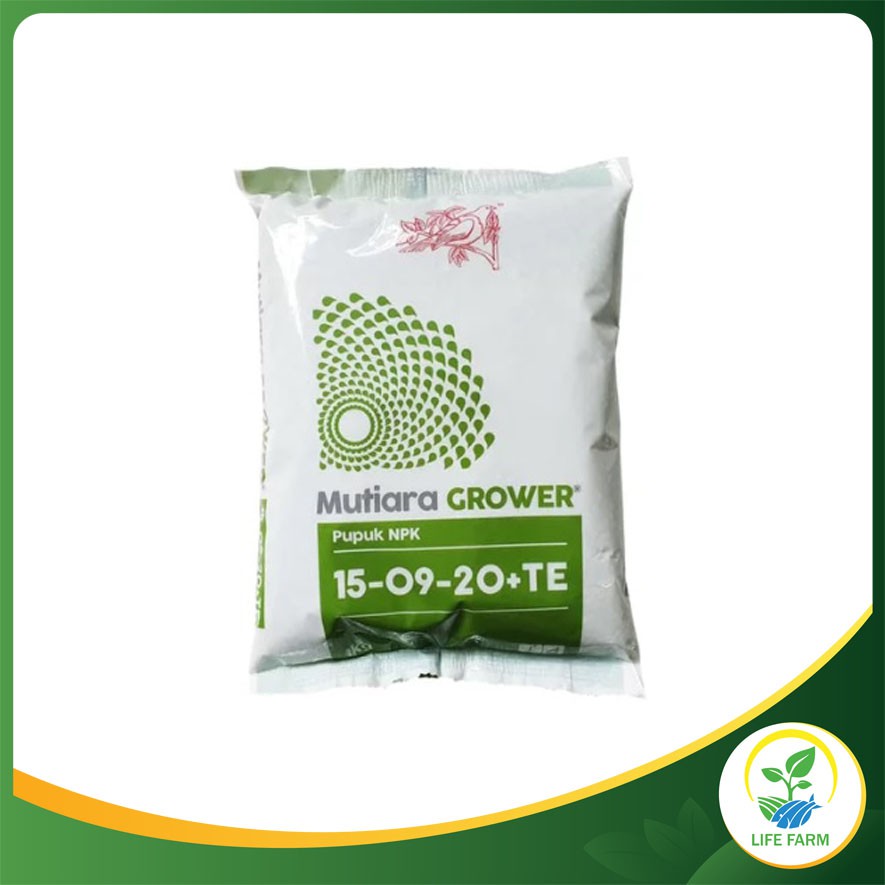 Jual Pupuk NPK Meroke Mutiara Grower NPK 15-9-20 TE 1 kg Majemuk ...