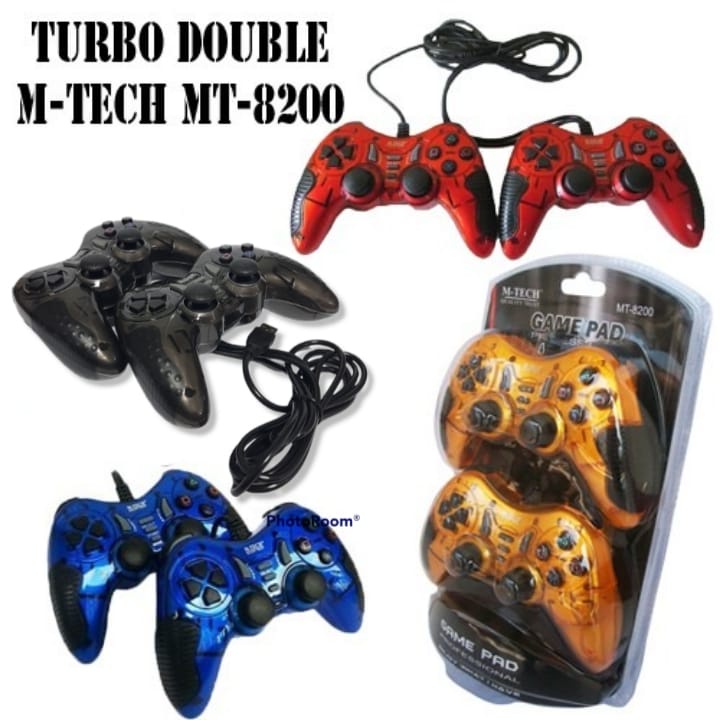 Jual STICK GAMEPAD PS PC USB DOUBLE CONTROLLER GETAR M-TECH MT 8200 ...
