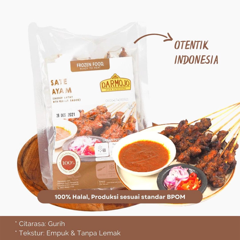 Jual Darmojo Ayam Panggang - SATE AYAM FROZEN - MAKANAN SIAP SAJI ...