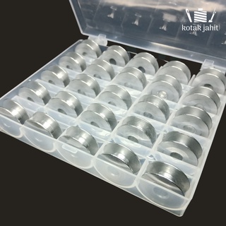 Jual Paket spool mesin jahit highspeed 25 pcs + box untuk mesin jahit ...
