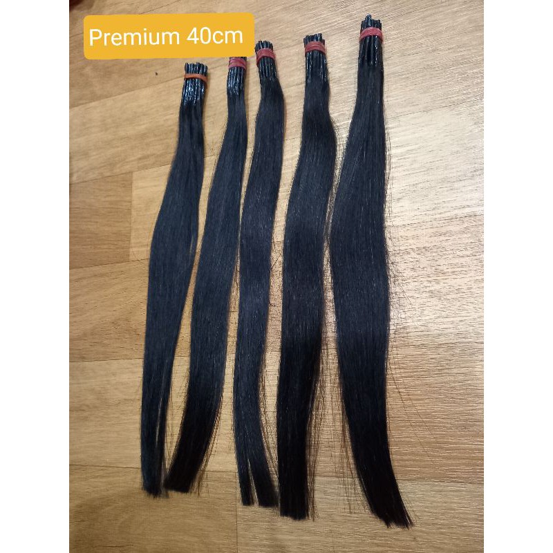 Jual HAIR EXTENSION RAMBUT SAMBUNG 100% RAMBUT ASLI 40CM | Shopee Indonesia