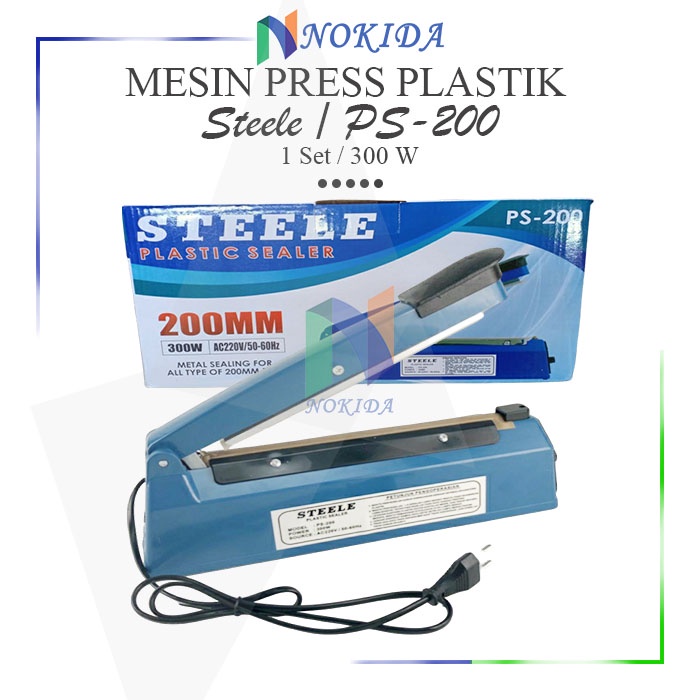 Jual Nokida Alat Press Plastik Steele PS-200 [300 W] / Mesin Perekat ...