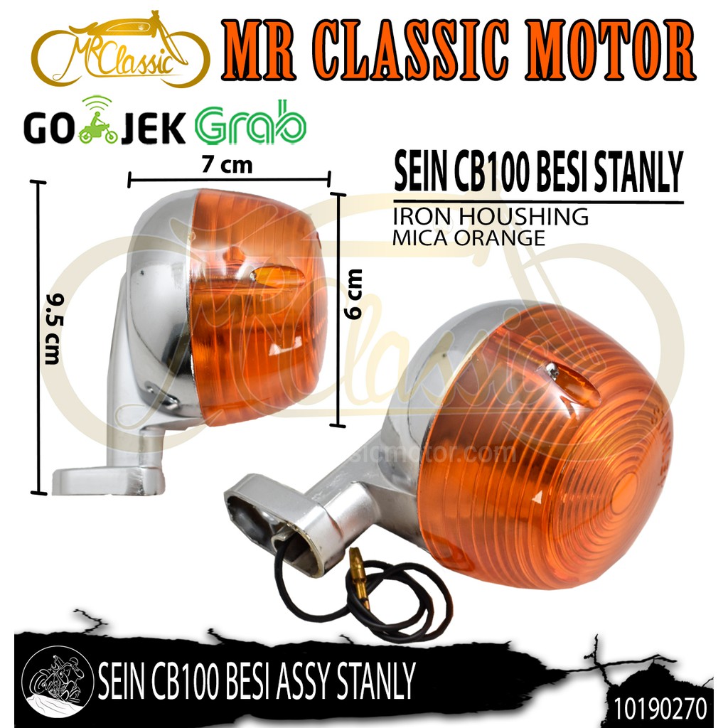 Jual Sein/Riting Motor Honda CB100 Besi Stanly Standard Sepasang | Shopee Indonesia