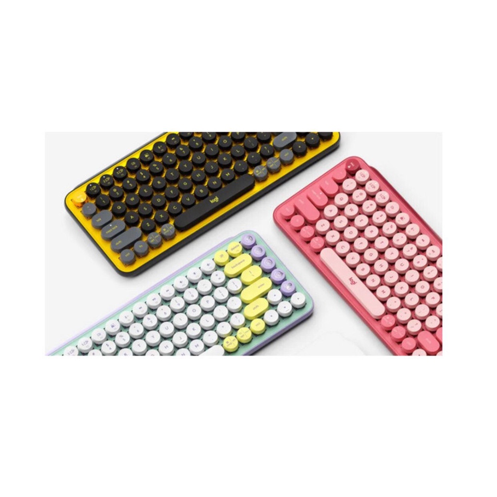 Jual Logitech POP Keys Keyboard Wireless Mechanical Compact Emoji Keys ...