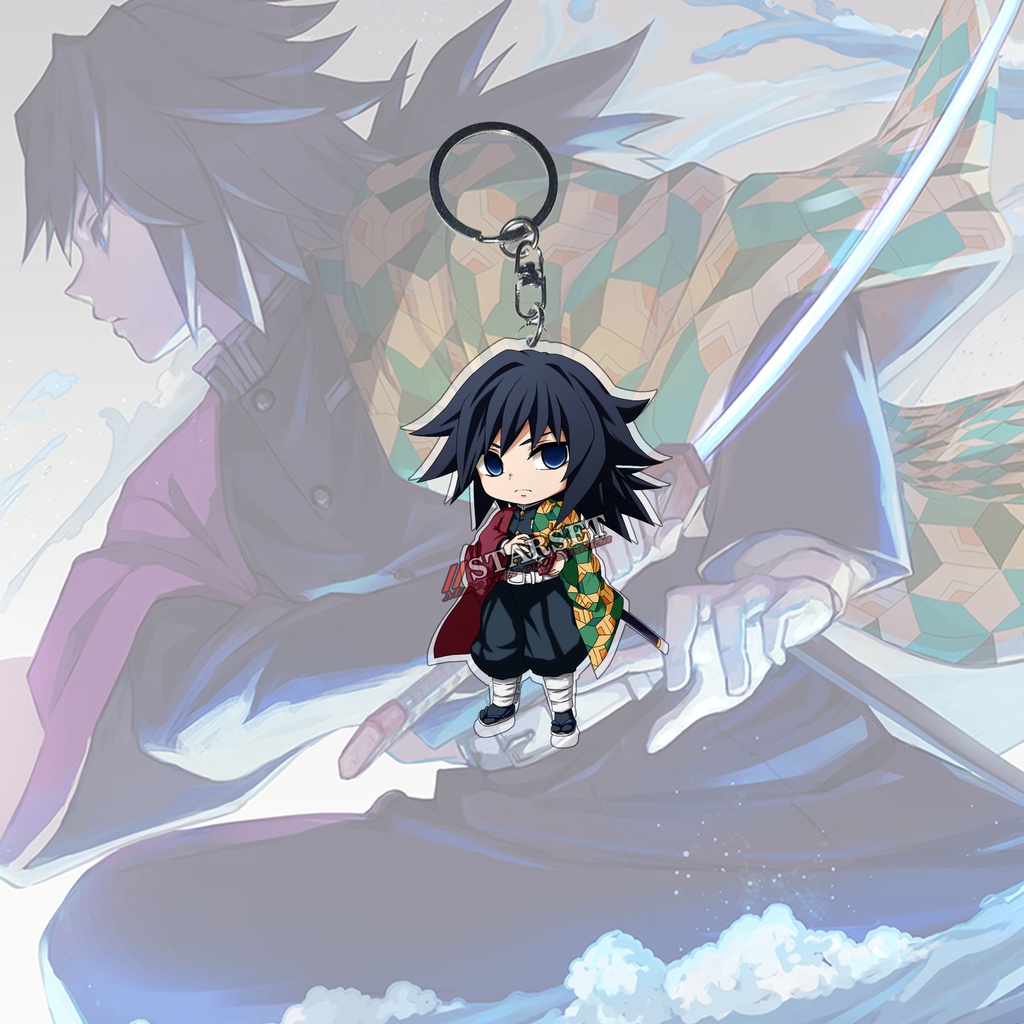 Jual Gantungan Kunci Anime Kimetsu no Yaiba Tomioka Giyuu - Ganci - Key ...