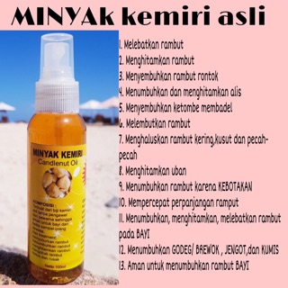 Jual Minyak Kemiri Penumbuh Rambut Botak Brewok Alis Bulumata 100% ...