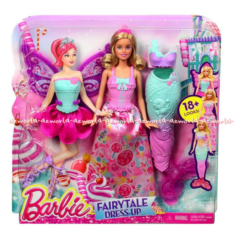 Jual Barbie Fairytale Dress Up Mainan Anak Boneka Berbie Kupu kupu ...