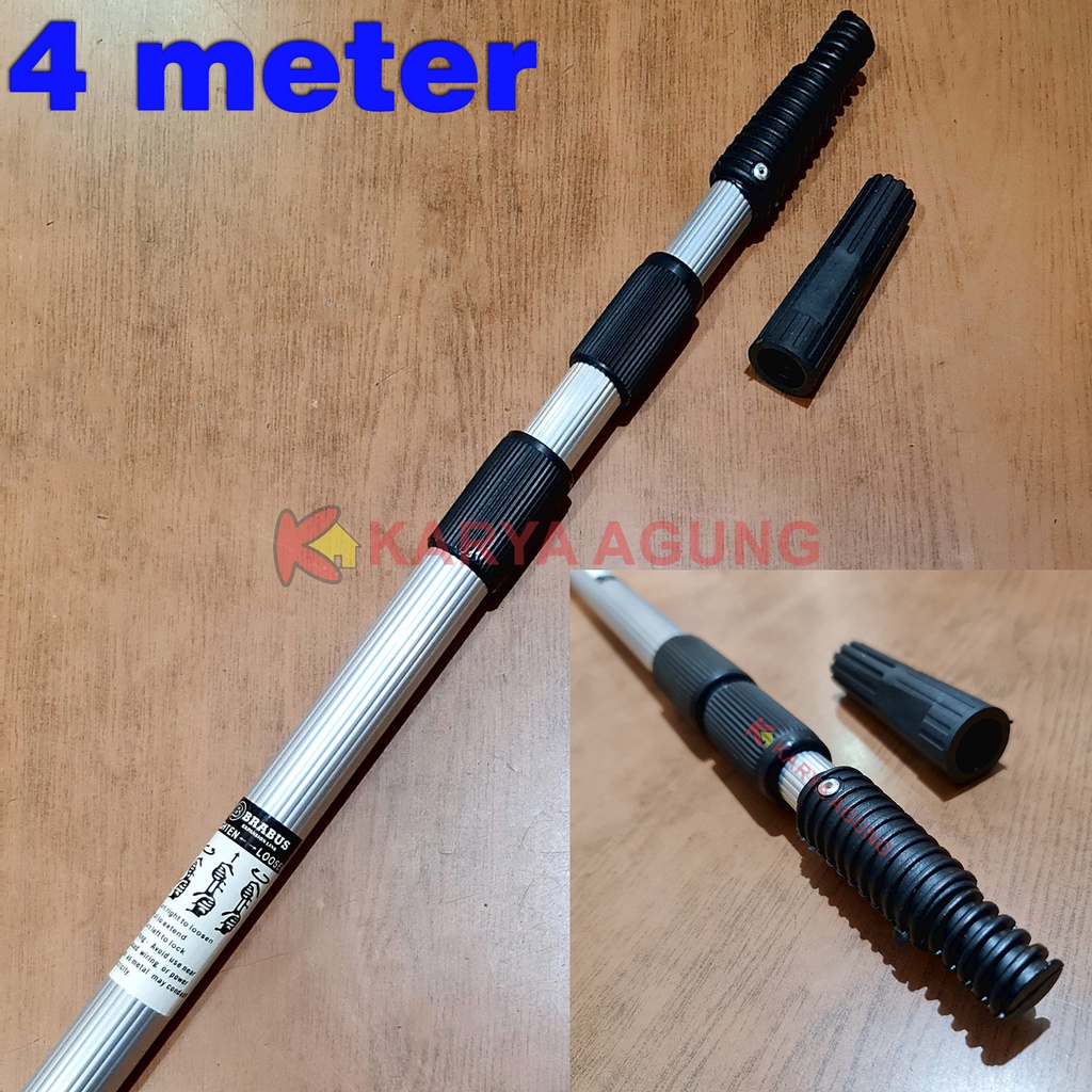 Jual Tongkat Cat Kuas Rol BRABUS 4 meter / Stik Pemanjang Gagang Roll ...