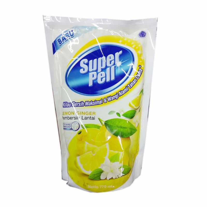 Jual SEMBAKO - Super Pell Pembersih Lantai Lemon Ginger 770 ml | Shopee ...