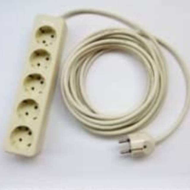 Jual Kabel rol 10 meter stop kontak isi 5 colokan broco kabel rol kabel ...