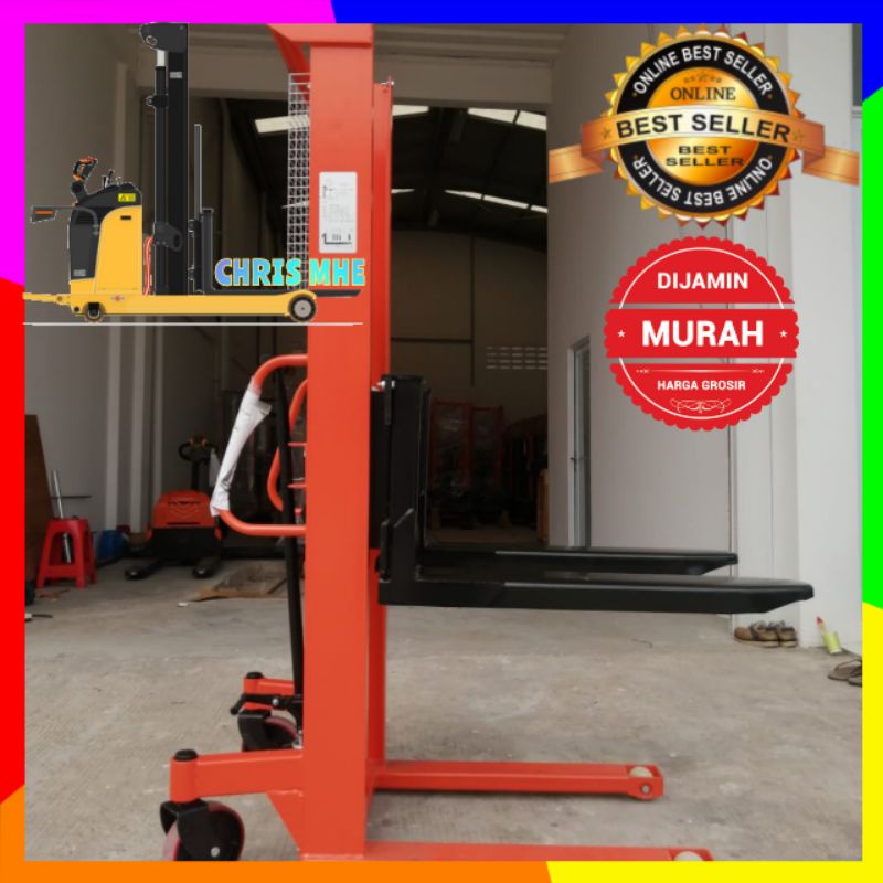 Jual Hand stacker 2ton/1.6meter / hand lift / hanf pallet / hand ...