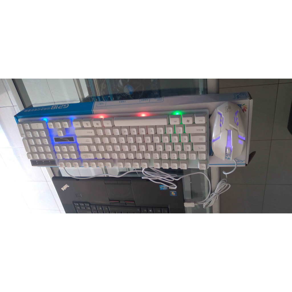 Jual Paket Keyboard & Mouse RGB Gamer G21B | White Putih | New Baru ...