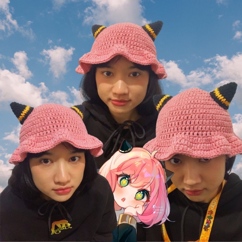 Jual Anya Forger Crochet Hat | Shopee Indonesia